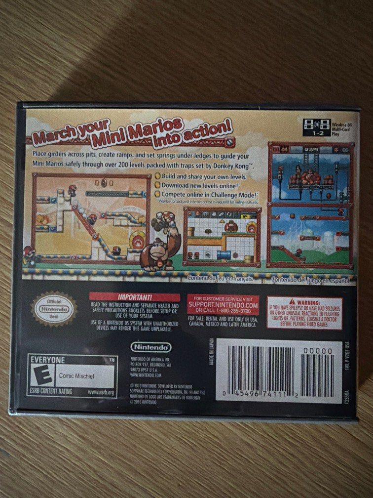 Nintendo DS Game Mario Vs Donkey Kong Mini land mayhem, Video Gaming ...