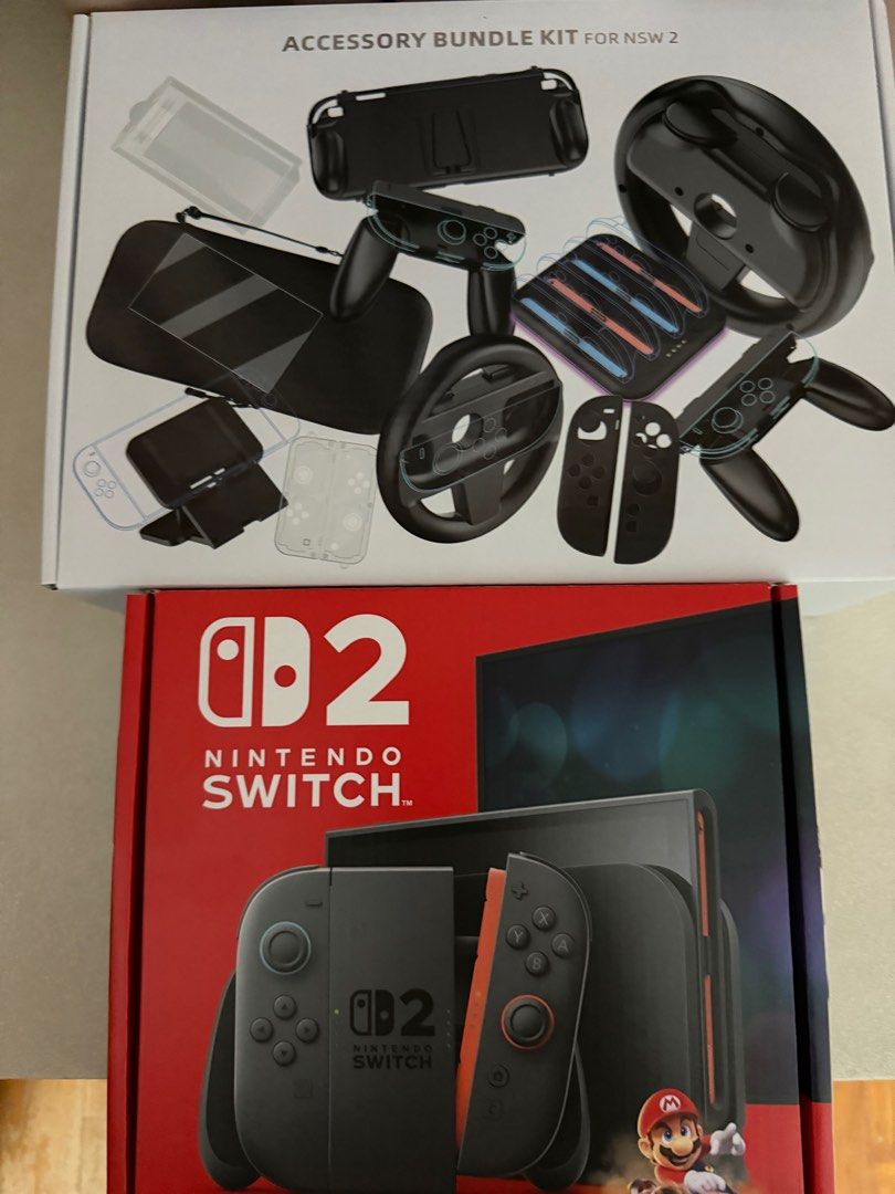 Nintendo Switch 2 Mario cart edition and Accessory Bundle Kit for NSW 2 ...
