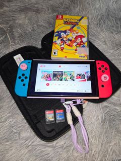 Nintendo Switch OLED Console with Games, Video Gaming, Video Game ...