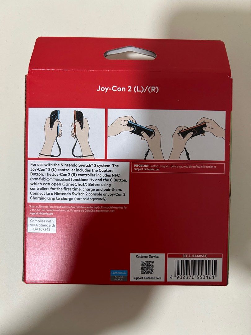 Nintendo Switch Joy-Con 2 (L)/(R) - Light Blue/Light Red, Video Gaming ...