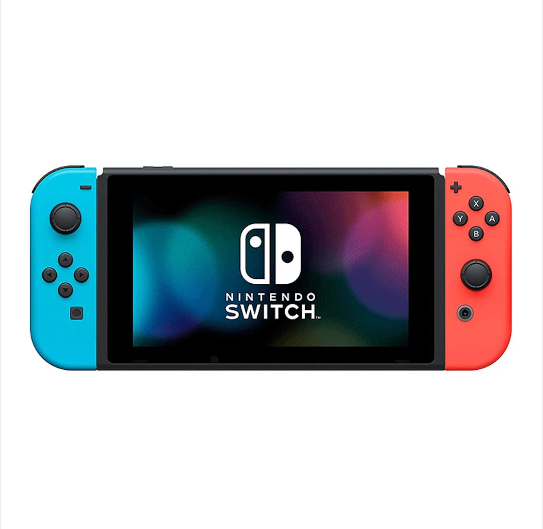 Nintendo SwitchTM - Neon Blue + Neon Red Joy-ConTM, Video Gaming, Video ...
