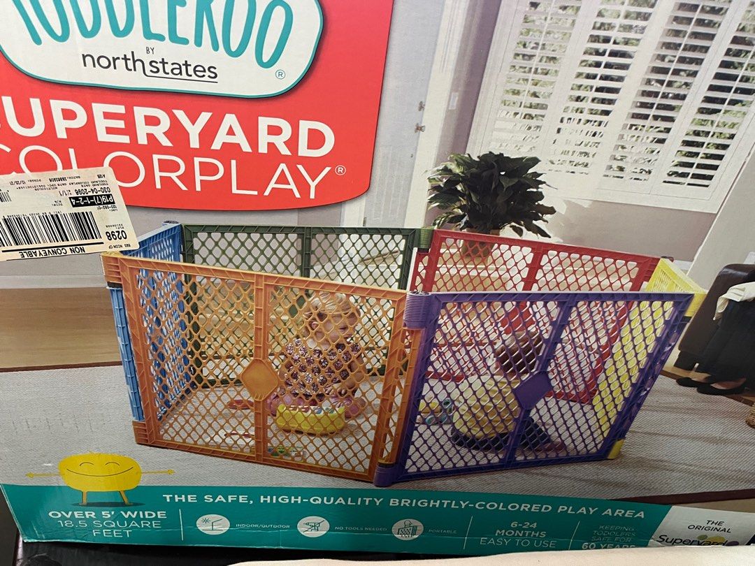 North States Superyard Colorplay Playard, Babies & Kids, Infant ...