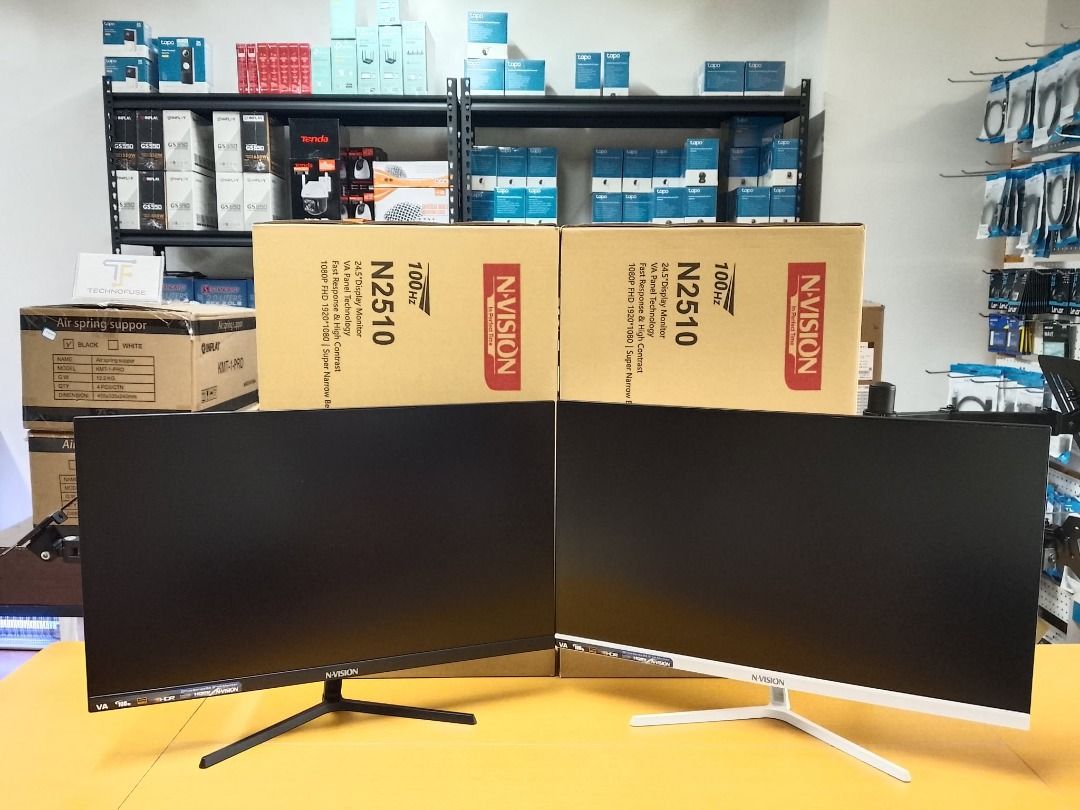 Nvision N2510 Black /White 24.5" FHD 100Hz VA Frameless Monitor ...