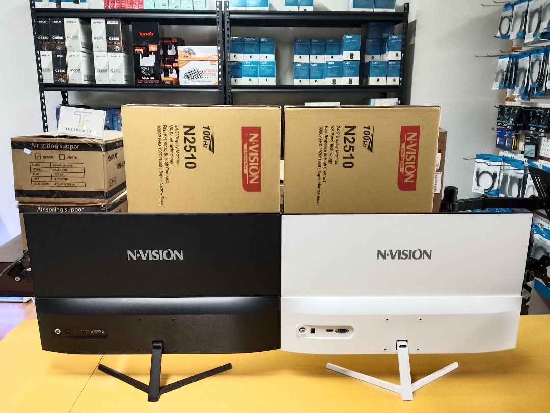 Nvision N2510 Black /White 24.5" FHD 100Hz VA Frameless Monitor ...