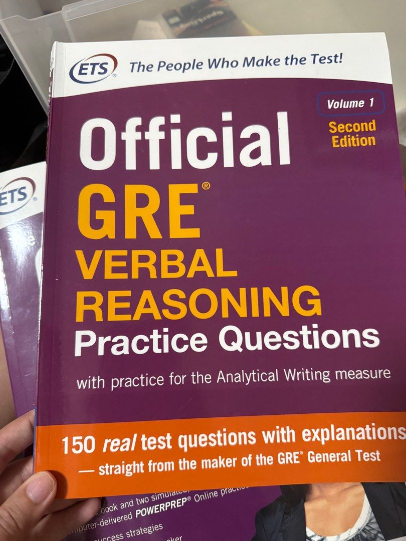 Official GRE Verbal Reasoning Practice Questions, Hobbies & Toys, Books ...