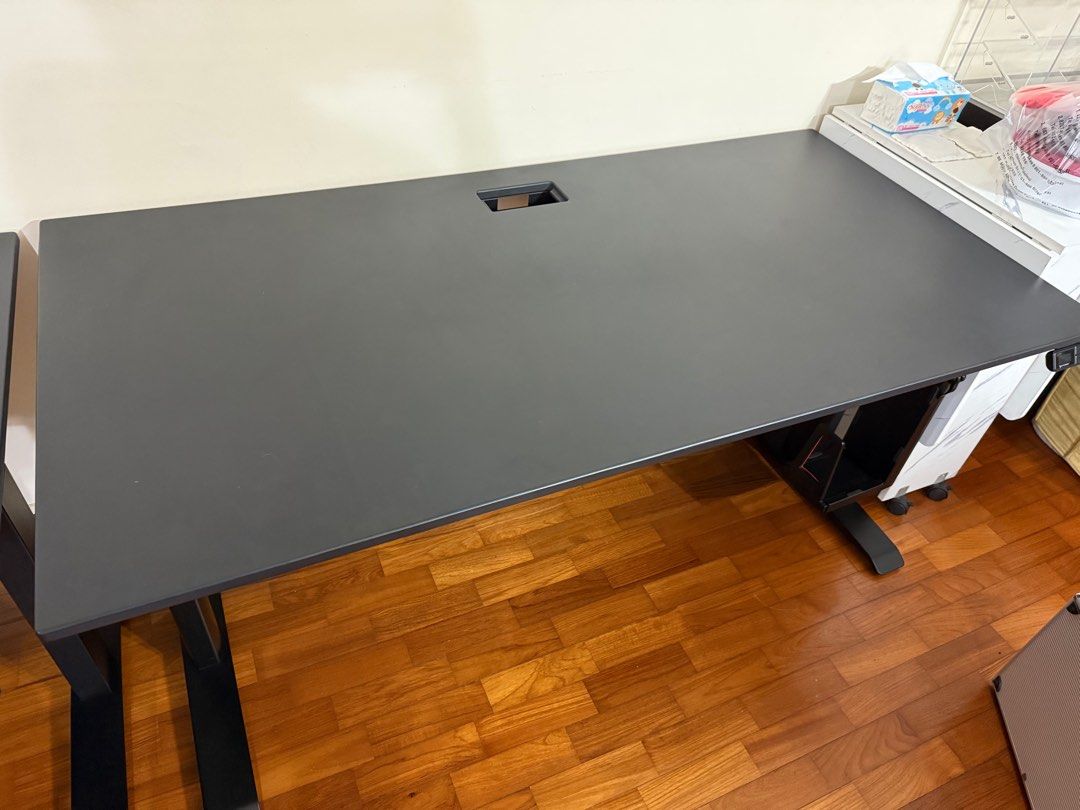 Omnidesk Straight Edge Table Top 153cm x 76cm, Furniture & Home Living ...