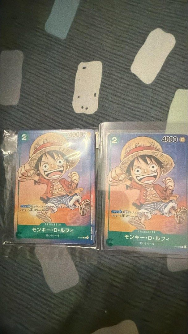 One Piece Card Game - Monkey D. Luffy Promo P-037, Hobbies & Toys, Toys ...