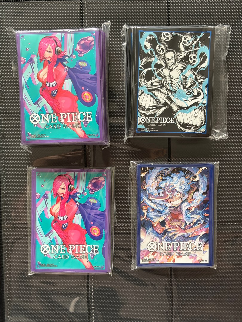 One Piece Card Game Sleeves - Luffy Enel Reiju, Hobbies & Toys, Toys ...