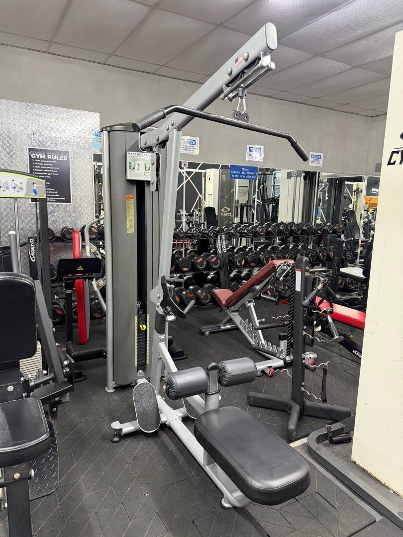 Paramount fitness USA FS 53 dual functions average lat pull down ...