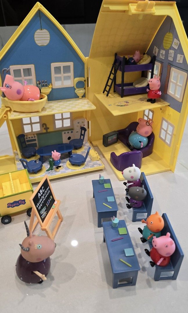 Peppa Pig House, Classroom and Train Playsets, Hobbies & Toys, Toys ...