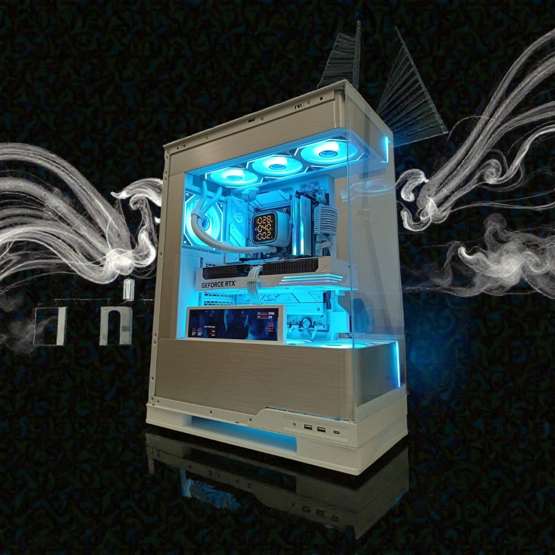 Phanteks Evolve x2 Ryzen 7 9800x3D RTX 5070 ti white Custom gaming PC ...