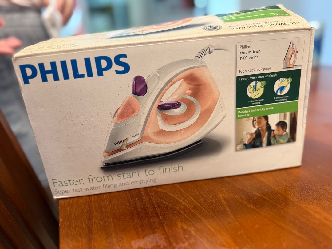 Philips Steam Iron 1900 Series, TV & Home Appliances, Irons & Steamers ...