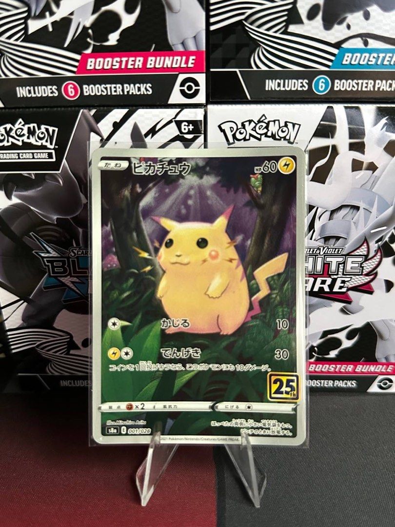 Pikachu 001/028 Jap 25th Anniversary Collection Pokemon Card, Hobbies ...