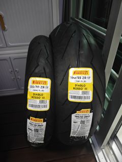 PIRELLI ROSSO 3 III FOR MT15 R15 XSR155, Motorcycles, Motorcycle ...