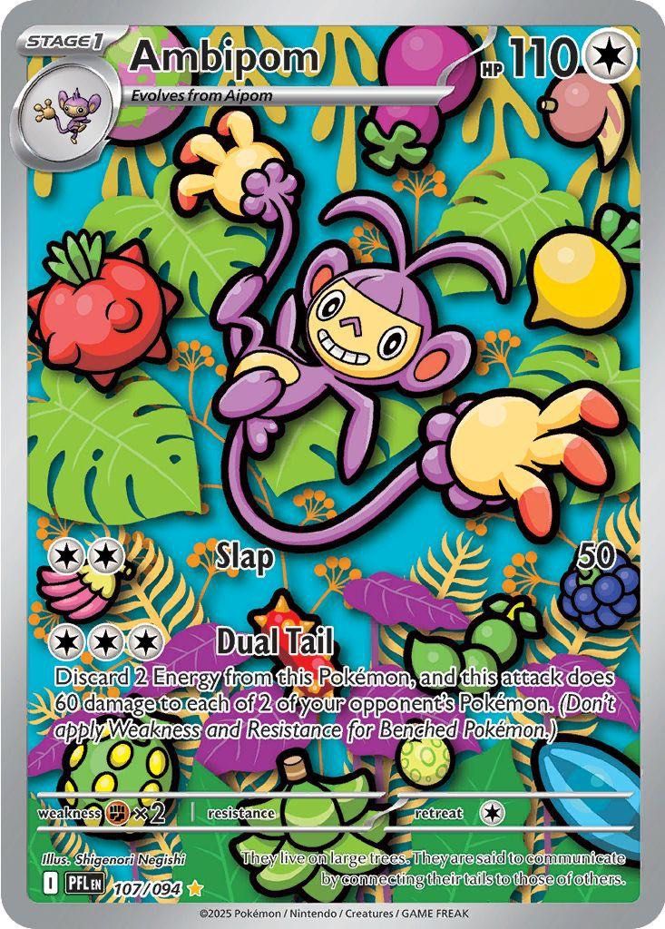 Pokemon Card - Ambipom #107 Phantasmal Flames, Hobbies & Toys, Toys ...