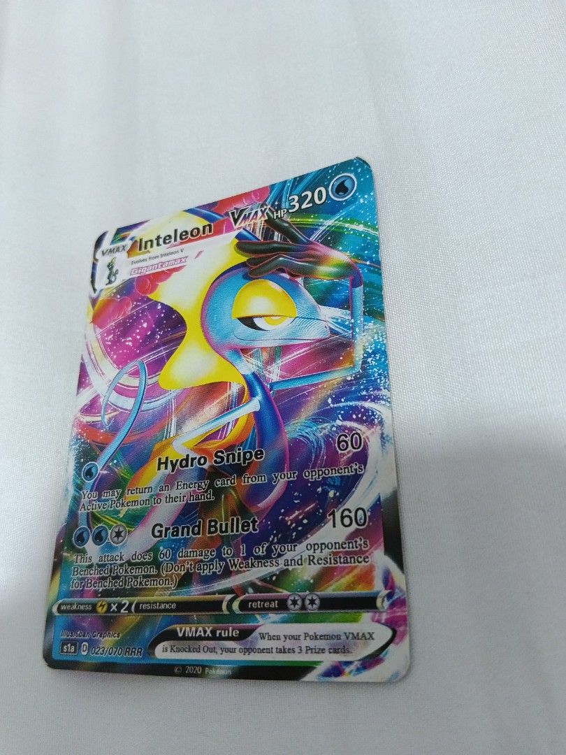 Pokemon Card - Inteleon VMAX, Hobbies & Toys, Toys & Games on Carousell