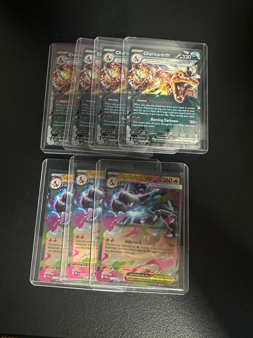 Pokemon Cards - Charizard EX and Mega Charizard X, Hobbies & Toys, Toys ...