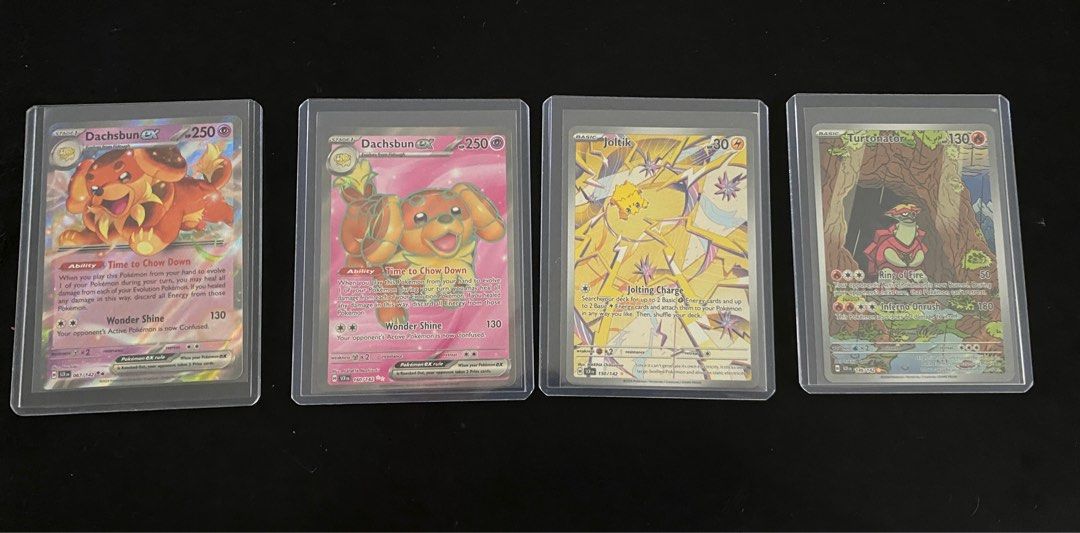 Pokemon Cards - Dachsbun EX, Joltik, Turtonator, Hobbies & Toys, Toys ...