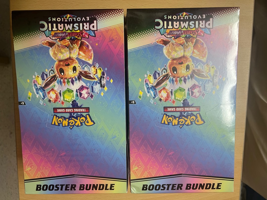 Pokemon Scarlet & Violet Prismatic Evolutions Booster Bundle Display ...