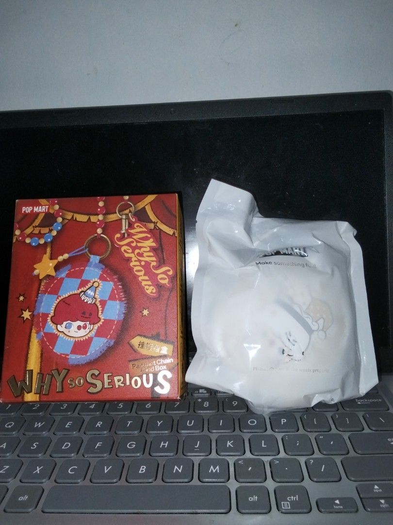 POP MART Why So Serious Keychain, Hobbies & Toys, Toys & Games on Carousell