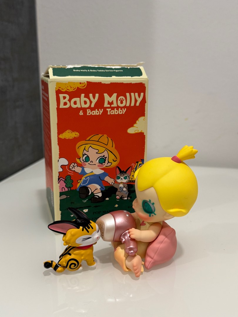 POPMART x KennySwork Baby Molly & Baby Tabby Face The Storm, Hobbies ...