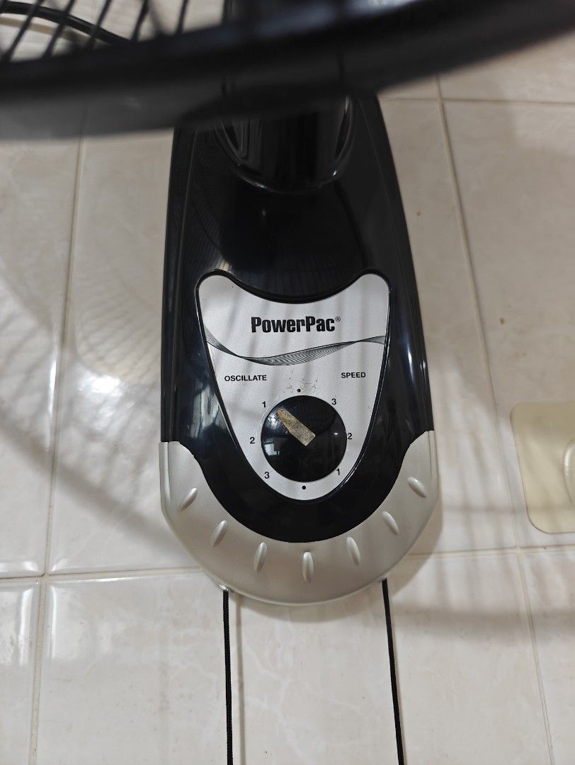 PowerPac 16" Wall Fan with oscillation, Furniture & Home Living ...