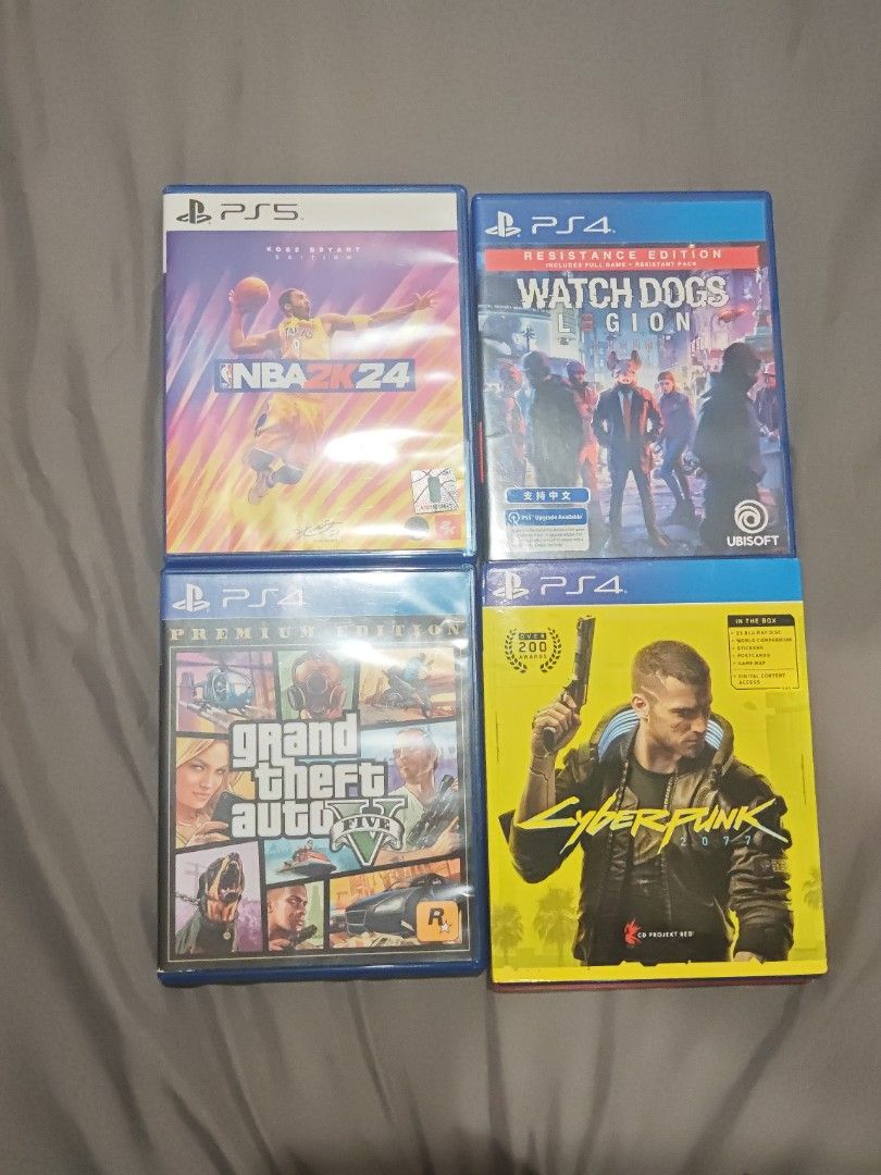 Buy 4 Take 1 Bundle - PS5 NBA 2K24, PS4 Watch Dogs Legion, GTA V ...