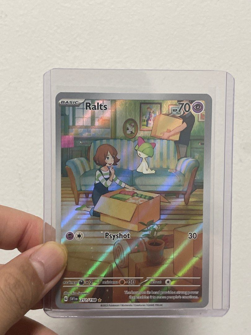 Ralts Scarlet Violet SVP Pokemon IR 211/189 ETB Promo Pokemon Destined ...