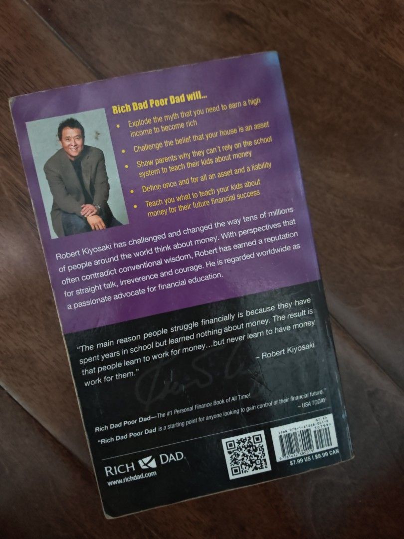 Rich Dad Poor Dad by Robert T. Kiyosaki, Hobbies & Toys, Books ...