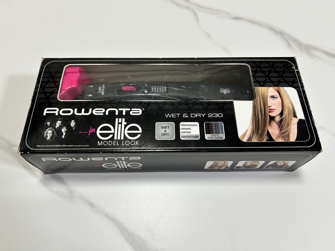Rowenta Elite Model Look Wet & Dry 230 Hair Straightener, Beauty ...