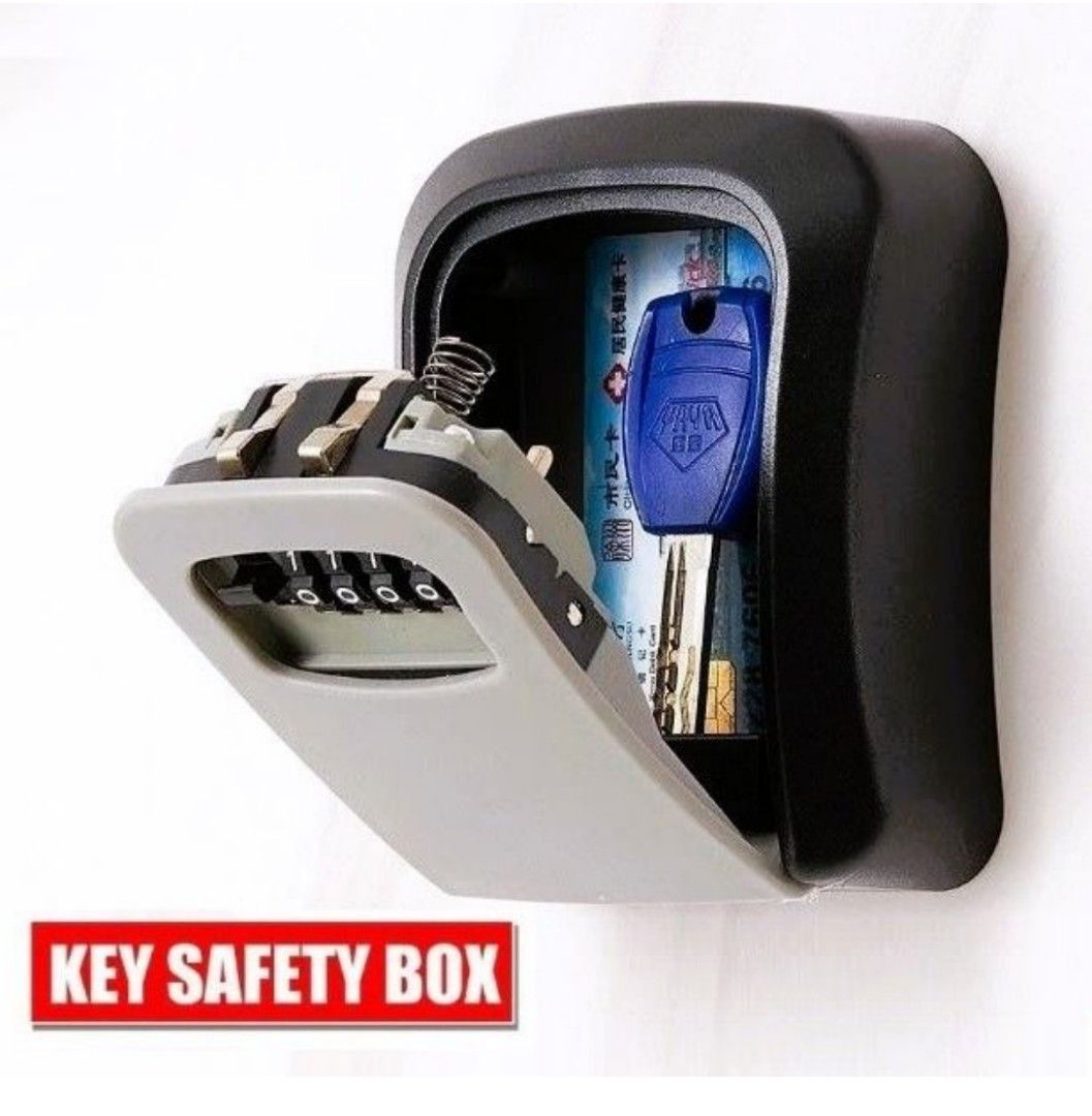*Same Day Delivery!* Wall Mount Key Lock Box Password Key Card Storage ...