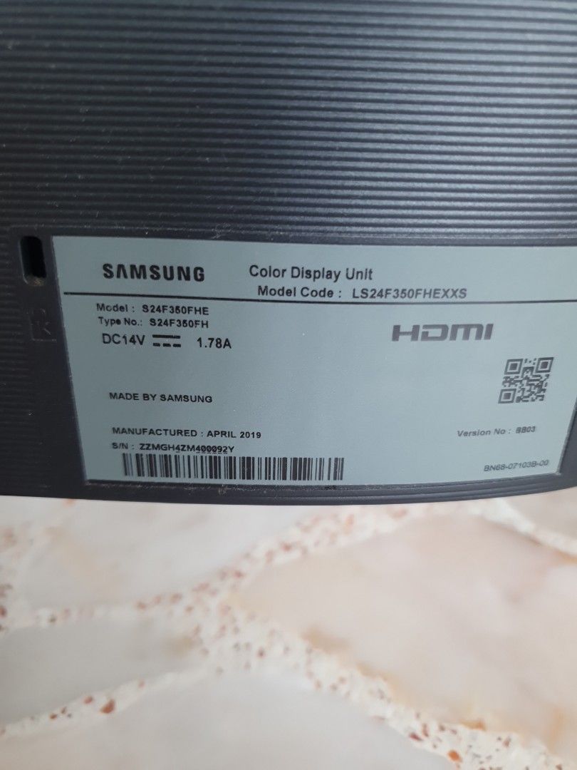 Samsung Monitor ls24f350, Computers & Tech, Parts & Accessories ...