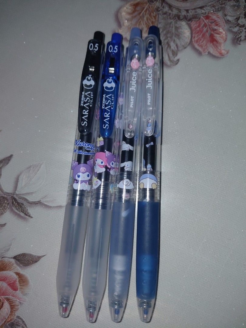 Sanrio Pilot Juice & Zebra Sarasa Clip Pens - 0.5mm, Hobbies & Toys ...