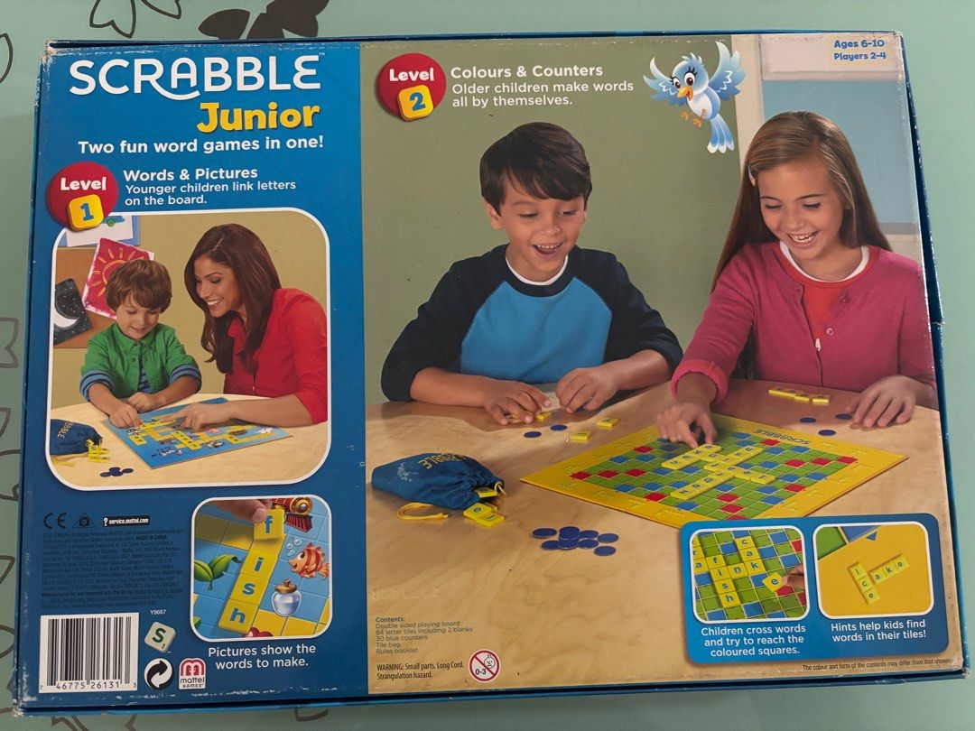 Scrabble Junior Board Game, Hobbies & Toys, Toys & Games on Carousell
