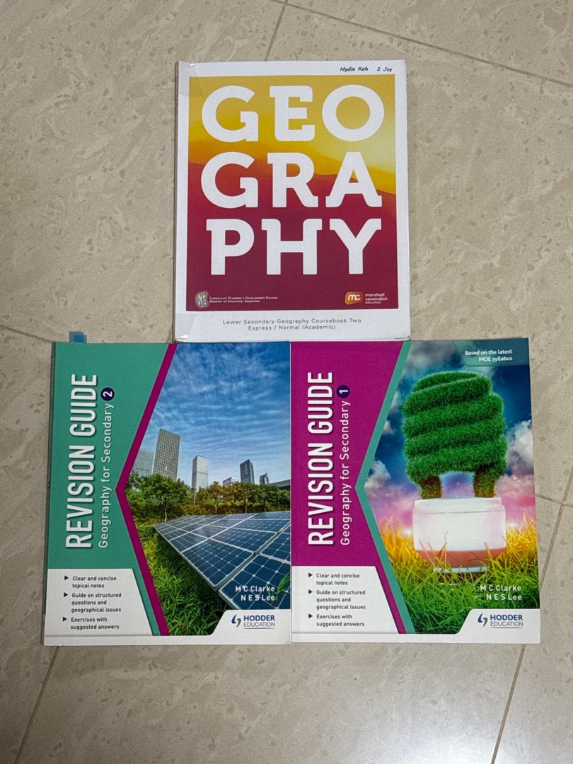 Secondary 1 & 2 School Geography Textbook & Revision Guide Books ...