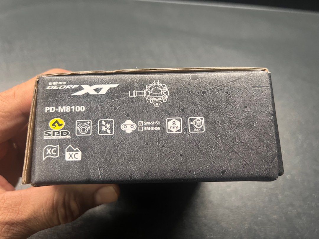 Shimano Deore XT PD-M8100 SPD Pedals, Sports Equipment, Bicycles ...