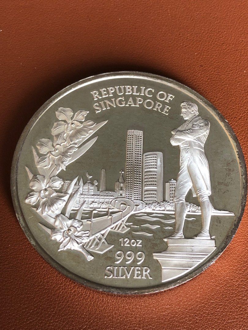 Singapore International Coin Convention 1987 12 oz Silver Coin, Hobbies ...