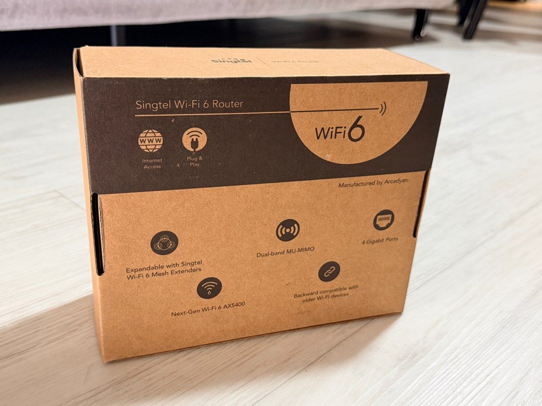 Singtel Brand New Wi-Fi 6 Router - WG660242-ST, Computers & Tech, Parts ...