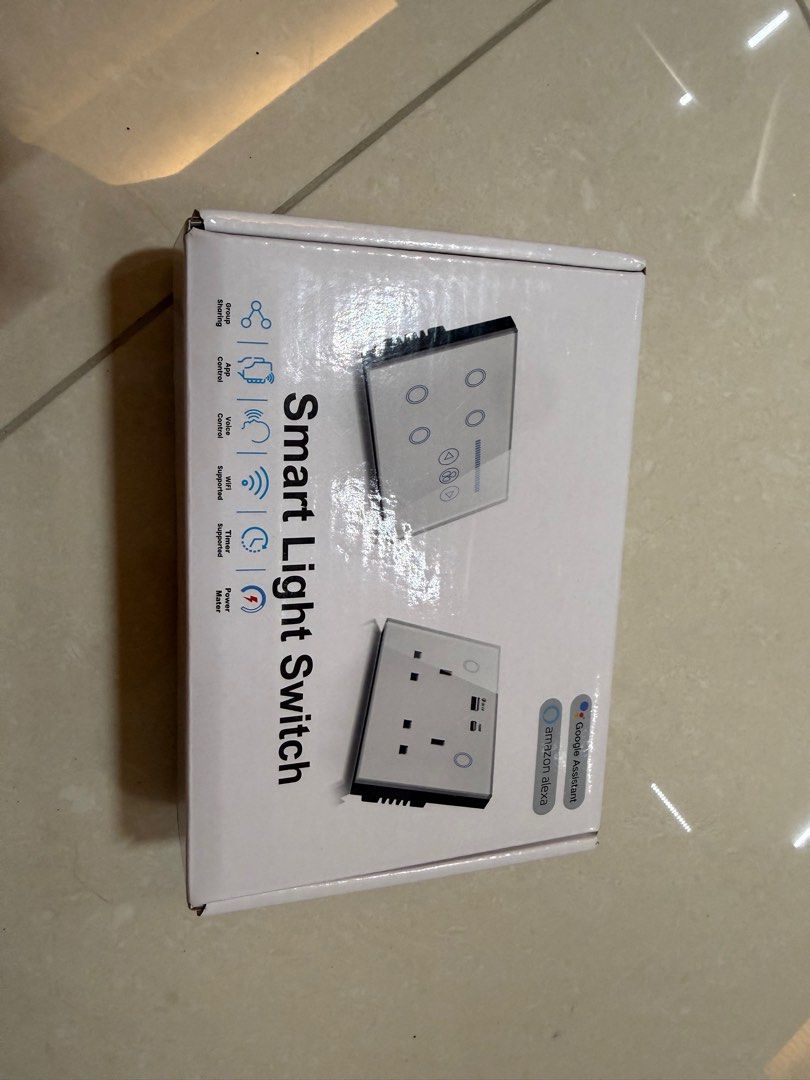 Smart Light Switch - 8 Gang White, Furniture & Home Living, Lighting ...