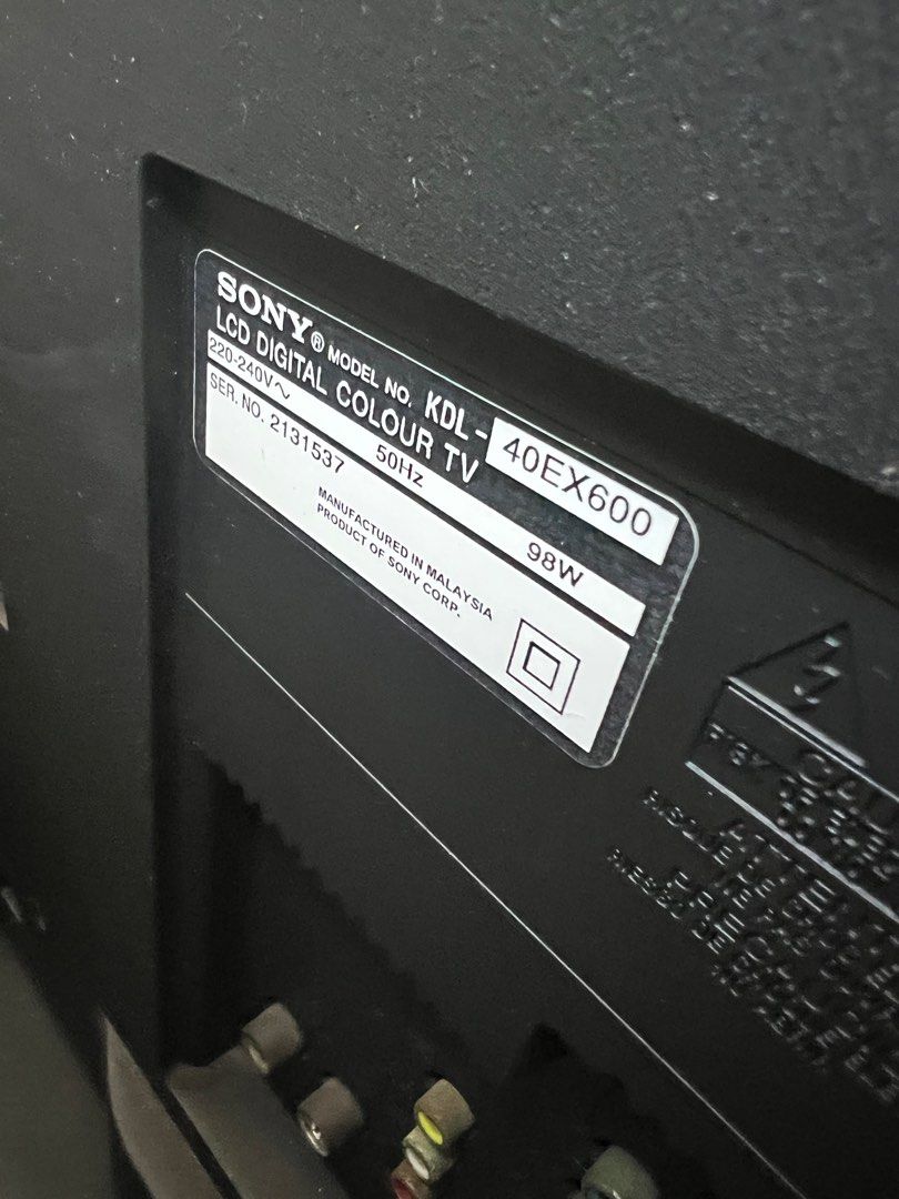 Sony BRAVIA KDL-40EX600 40" LCD TV, 家庭電器, 電視 & 其他娛樂, 電視 - Carousell