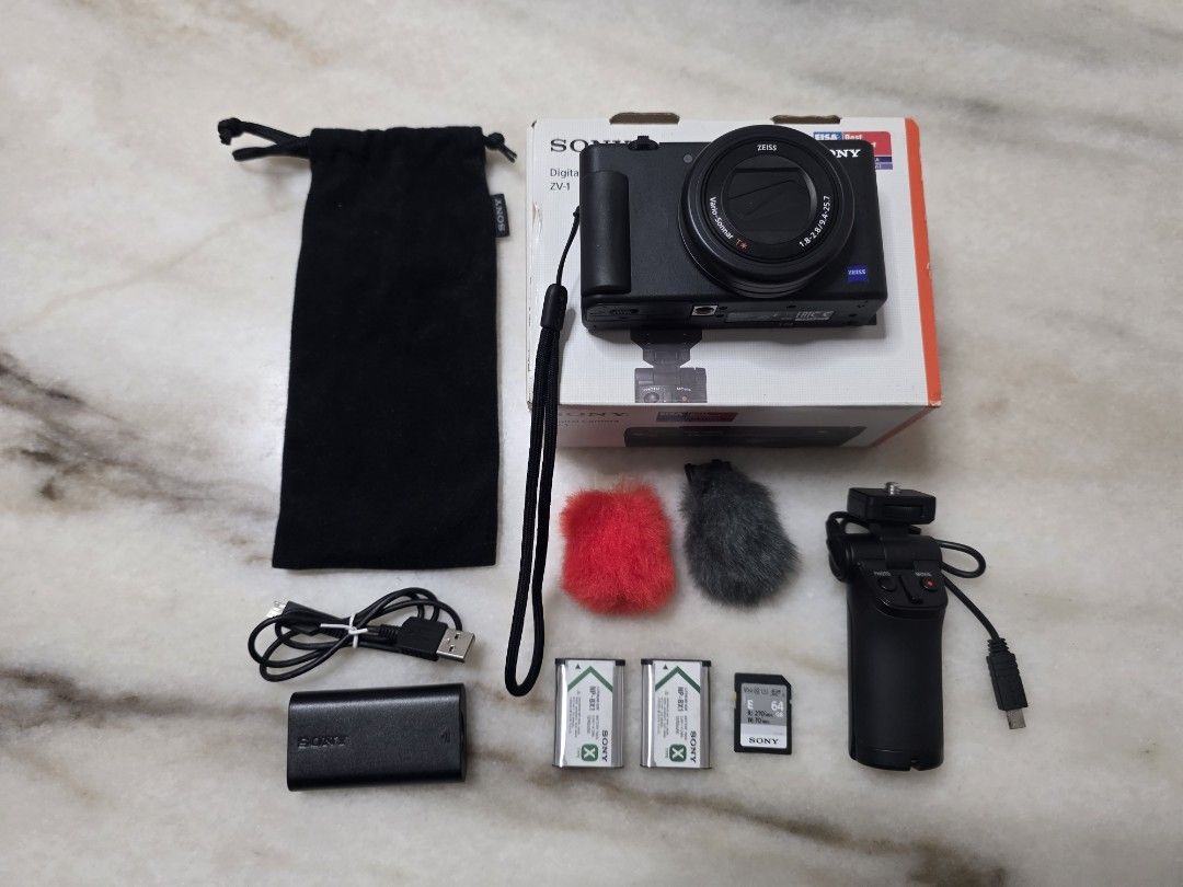 Sony ZV-1 Digital Camera with Accessories, Photography, Cameras on ...