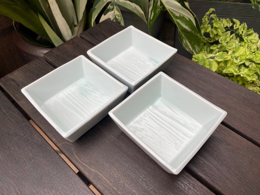 Square ceramic plate (Rm5 each, take 3 Rm10), Furniture & Home Living ...
