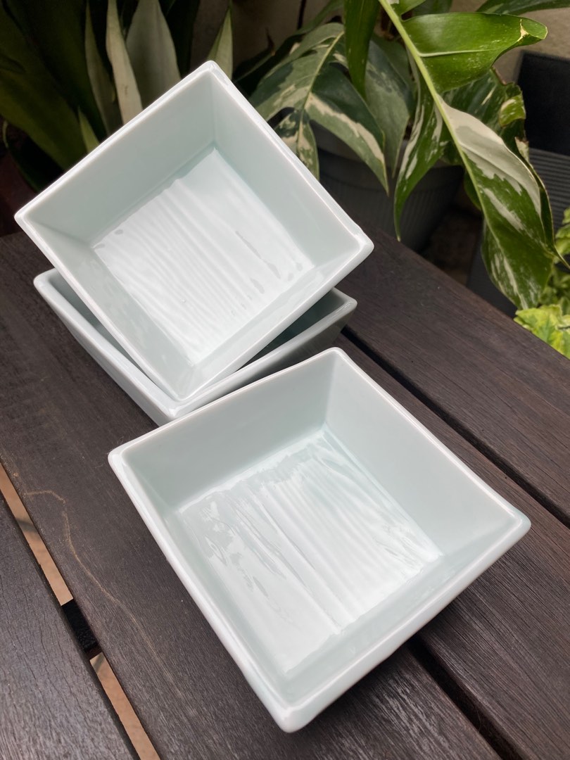Square ceramic plate (Rm5 each, take 3 Rm10), Furniture & Home Living ...