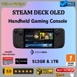 Steam Deck OLED Handheld Gaming Console, Video Gaming, Video Game ...