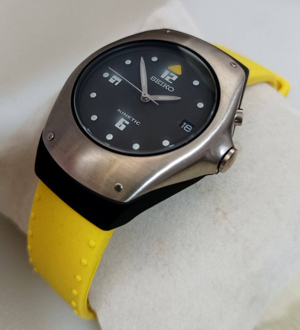 Super Rare Discontinued Brand New Seiko Kinetic Sporty Silicone Band ...