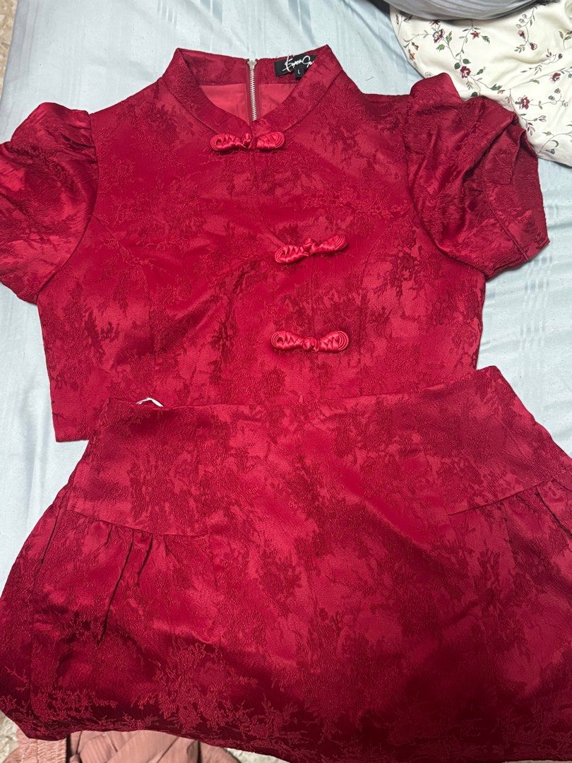 SuperGurl Zizi Cheongsam set, Women's Fashion, Dresses & Sets, Sets or ...