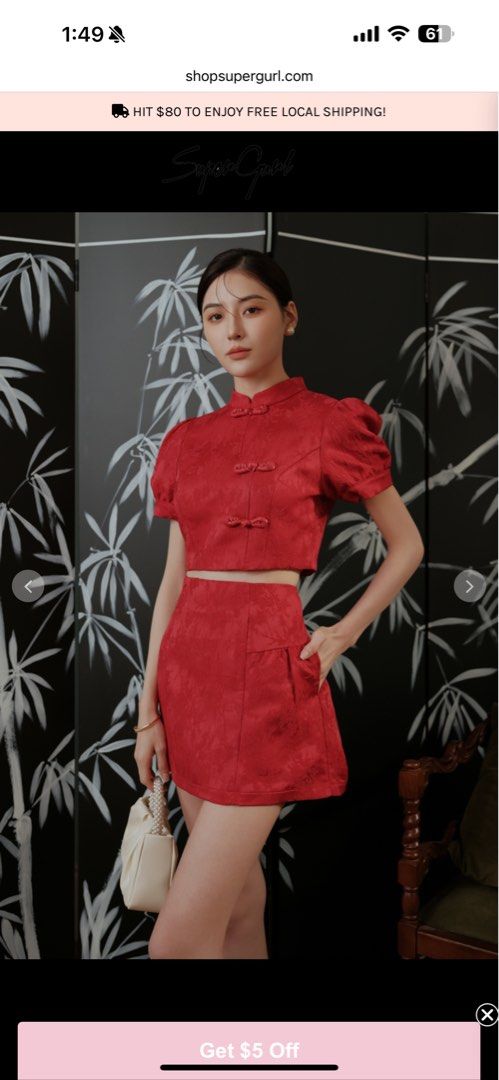 SuperGurl Zizi Cheongsam set, Women's Fashion, Dresses & Sets, Sets or ...