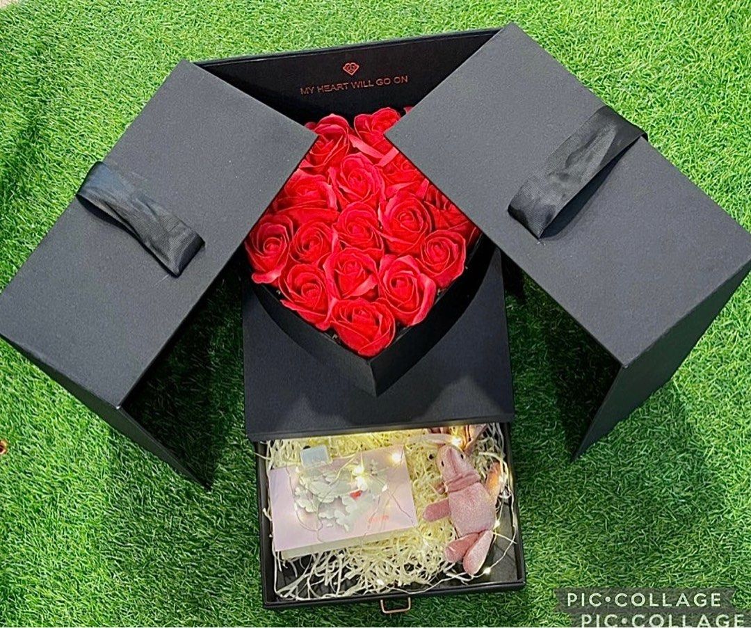 💐🎁SURPRISE MAGIC CUBE GIFT BOX💐🎁Actual photo taken! Super Gorgeous set ...