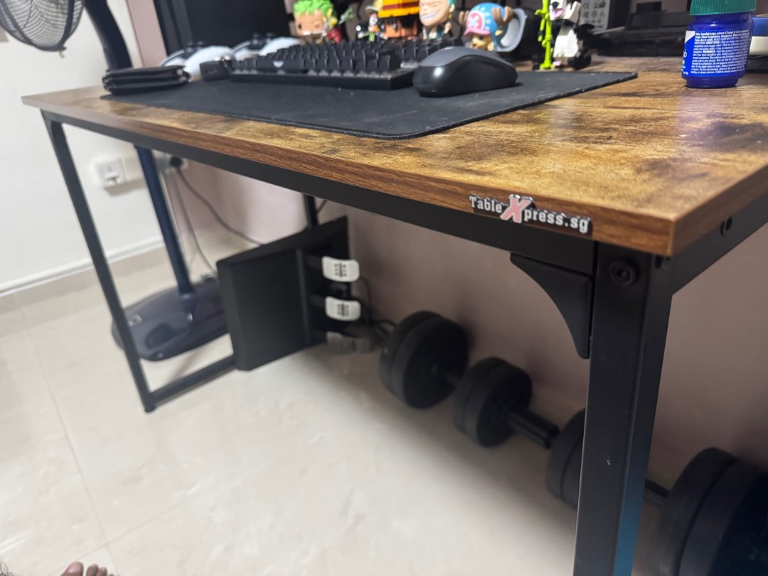 Table Xpress Gaming Desk - Brown, Furniture & Home Living, Furniture ...