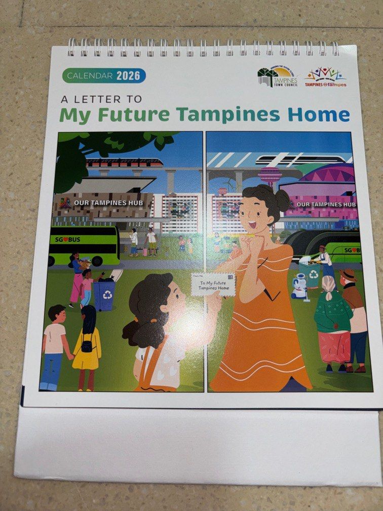 Tampines Town 2026 Monthly Calender, Hobbies & Toys, Art & Prints on ...